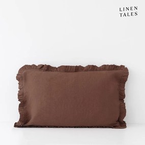 Lněný povlak na polštář 50x60 cm Chocolate – Linen Tales