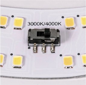 LA 1002021 LIPSY 40 Dome, LED, venkovní nástěnné a stropní nástavbové svítidlo, bílá, IP44, 3000/4000K - BIG WHITE (SLV)