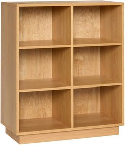 Knihovna v dekoru dubu v přírodní barvě 80x95x30 cm Disco – Hübsch