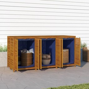 Zahradní úložný box 210 x 87 x 104 cm masivní akáciové dřevo 3155243