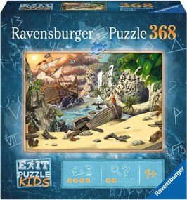 Puzzle ravensburger 129546 exit kids : piráti 368 dílků