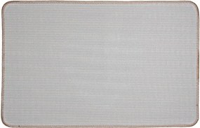 Hnědá koupelnová předložka se srdíčkem - 78*48*1 cm