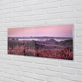 akrylový obraz polní vřesy 120x60 cm