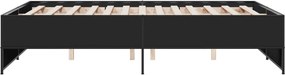 Rám postele černý 120 x 200 cm kompozitní dřevo a kov 3279892