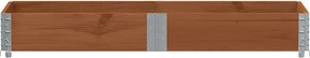 Zahradní truhlík hnědý 150x50 cm masivní borové dřevo 3295406