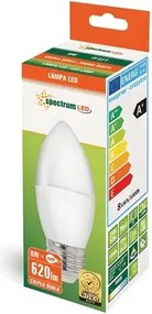 Spectrum LED žárovka svíčka E27 8W / Žárovka / E27 / 230V / teplá bílá