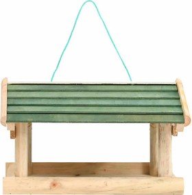 Krmítko pro ptáky masivní dřevo 35 x 29,5 x 21 cm 314819