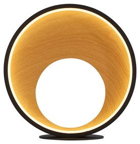 Stolní lampa Curio LED, vzhled dřeva