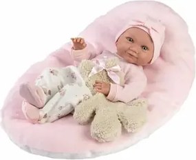 Llorens 73808 NEW BORN HOLČIČKA - realistická panenka miminko s celovi