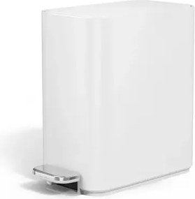 Simplehuman Pedálový odpadkový koš 5 l bílá ocel / Odpadkový koš / úzk