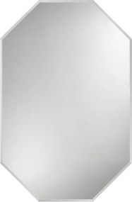 AMIRRO Zrcadlo na zeď do pokoje ložnice koupelny kulaté oválné tvarové DIAMANT 40 x 60 cm - osmihran s fazetou 10 mm 712-123