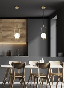 Mosazný závěsný lustr Cordel pro žárovku G9  - Candellux