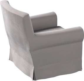 Potah na křeslo IKEA Ektorp Jennylund barva šedá látka lesklé, sametová