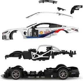 BMW M8 GTE stavebnice / Model auta / Měřítko 1:18 / 5x AA baterie / Od