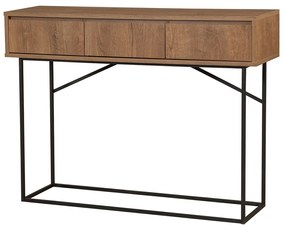 Designová konzole Raivis 120 cm vzor ořech