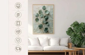 Přírodní elegance - obraz - Jemné listy v moderním stylu 28 - A4 – 210 × 297 mm - 149 Kč