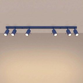 Sollux Lighting Stropní svítidlo RING 6L ultramarínové