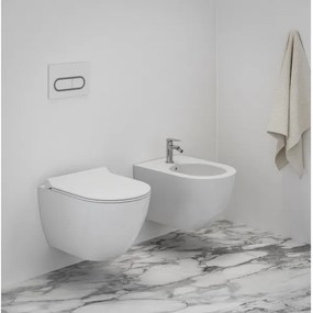 Ravak X01517 - Závěsný bidet UNI CHROME keramika/bílá