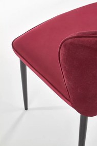 Jídelní židle MANNY – samet, více barev Šedá