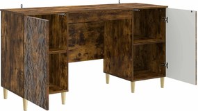 Stůl Kouřový dub 142,5 x 50 x 75 cm Kompozitní dřevo 3414617