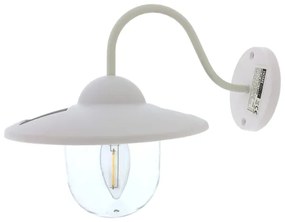 LED Solární nástěnné svítidlo LED/0,5W/1,2V IP44 bílá