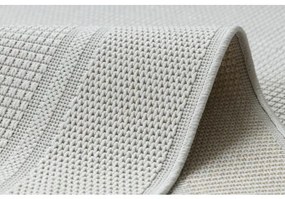 koberec TIMO 5979 SISAL venkovní rám bílý velikost 80x300 cm | krásné koberce cz