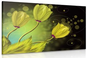 Obraz květiny ze zlata Varianta: 60x40