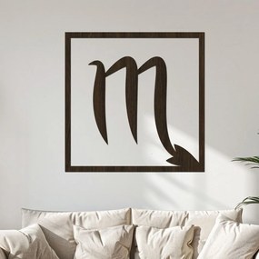 dřevo života Dřevěný obraz znamení zvěrokruhu ŠTÍRA Zvolte rozměr (cm): 80x80, Zvolte barvu dekoru: Wenge