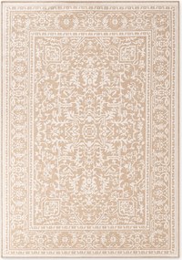 NORTHRUGS, Kusový koberec Duet Kona 106250 Beige/White - na ven i na doma, 160x230, béžová, chodba / předsíň