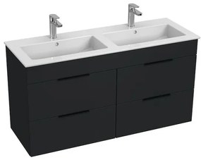 Jika Cube Skříňka s dvoujumyvadlem 120 cm, antracit mat H4536621763521