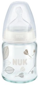 Skleněná kojenecká láhev NUK First Choice 120 ml bílá