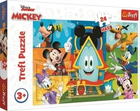 Trefl - Puzzle - Mickeyho klubík: Mickey Mouse a kamarádi MAXI / 24 dí