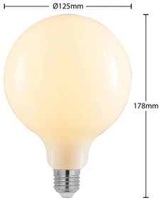 LED žárovka E27 8W 2700K G125 stmívatelná opál 2ks