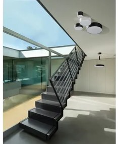LED stropní svítidlo Monza R 40 CCT bílé s dálkovým ovladačem