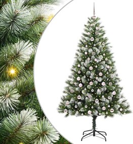 Umělý vánoční stromeček s umělým sněhem 300 LED Teplá bílá 3395453