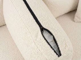 Rozkládací oboustranná sedací souprava do L SMART BOUCLE 232x143 cm, krémová