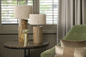 Dřevěná základna ke stolní lampě Eukalyptus - 16*14*35cm/ E27