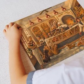 DODO Puzzle Obchůdky: Pekárna / 300 dílků / 39 x 28 cm