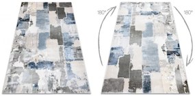 Koberec AKRYL ELITRA 6215 Abstrakce šedý / modrý