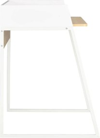 Psací stůl bílý a dub 90 x 60 x 88 cm 20265