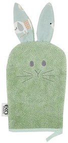 EKO Žínka bavlněná s oušky 20x15 cm Bunny Olive green