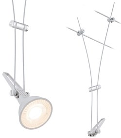 Paulmann 94488 Comet, bílý spot pro lankový systém, 1xGU5,3 max.50W