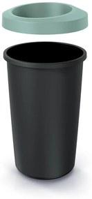 Odpadkový koš COMPACTO světle zelený/černý