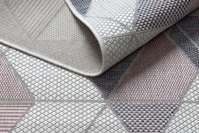 Dywany Łuszczów Kusový koberec Sion Sisal Triangles 3006 ecru/pink ROZMĚR: 140x190