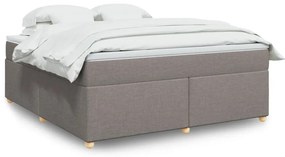 Box spring postel s matrací taupe 180x200 cm textil 3285398