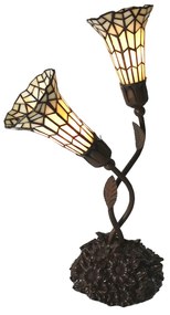 Tiffany stolní lampa Carillon - 34*25*58 cm E14/max 2*25W