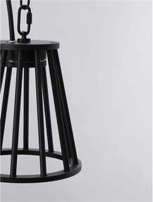 NV 9060207 Venkovní závěsné svítidlo CARINA černý hliník LED 6W 279.09 lm 3000K 220-240V IP65 - NOVA LUCE