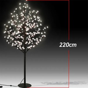 Svítící stromek třešňový květ  s 220LEDs, 220 cm délka V / venkovní provoz