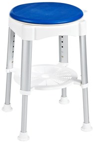 Ridder Premium Stolička otočná, nastavitelná výška, bílá/modrá, A0050401