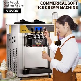 Komerční výrobník zmrzliny, výtěžnost 22-30 l/h, 2200 W